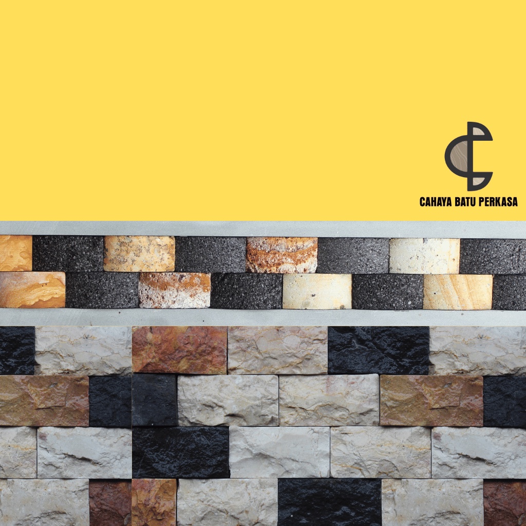 Jual Wall Cladding Dinding Batu Alam Model Mix Hand Made | Shopee Indonesia