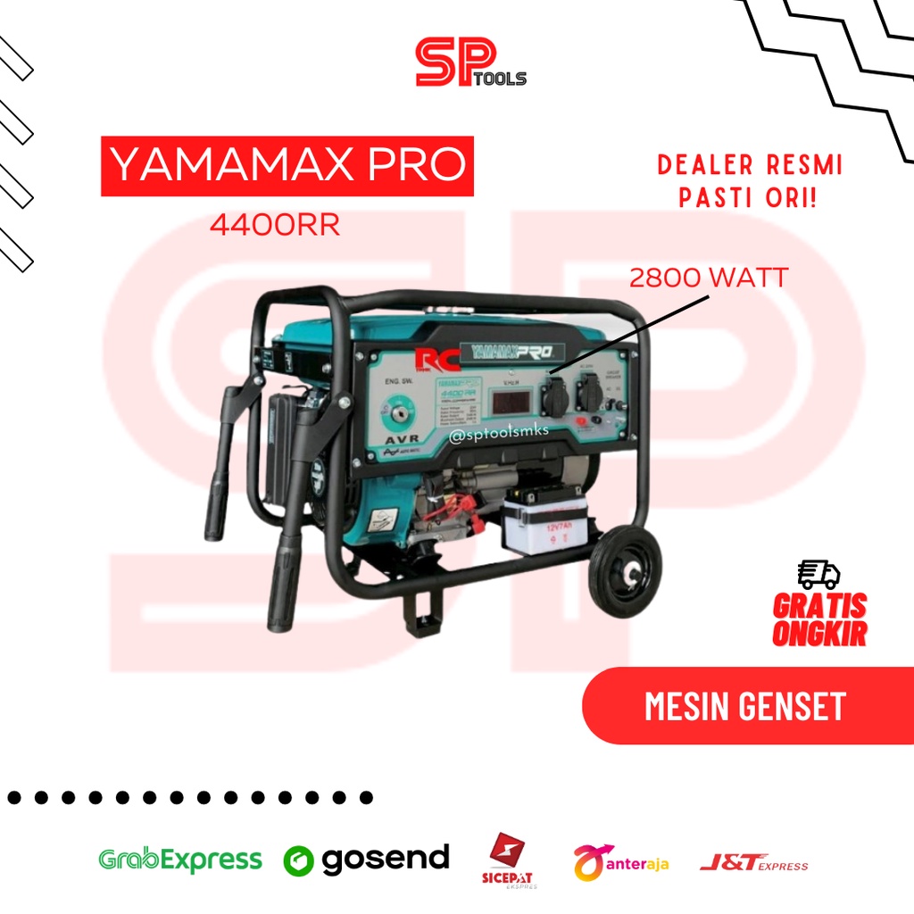 Jual MESIN GENSET GENERATOR 2800 WATT YAMAMAX PRO 4400 RR / 4 TAK ...