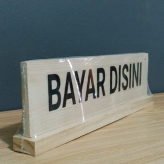 Jual Sign Board | Papan Tanda "Bayar Disini" Papan Tanda Meja | Papan ...