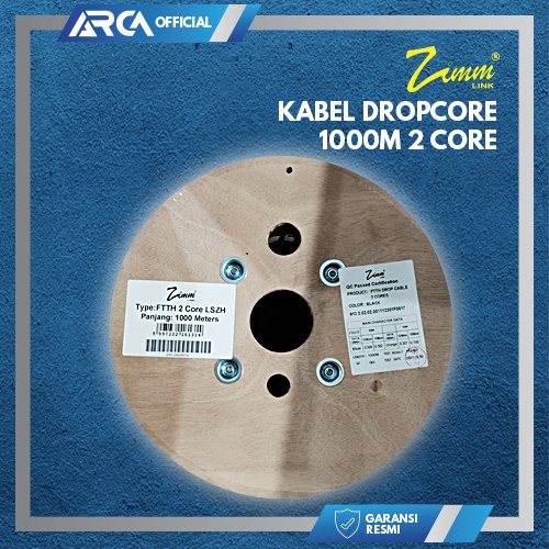 Jual Kabel Dropcore FTTH / Fiber Optic ZimmLink 2 Core 3 Sling 1000M ...