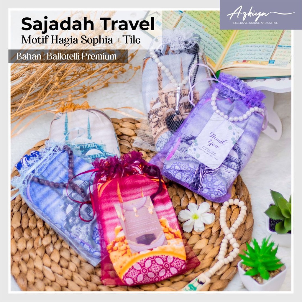 Jual Souvenir Sajadah Hagia Sophia Free Pouch + Tile + Kartu Ucapan ...