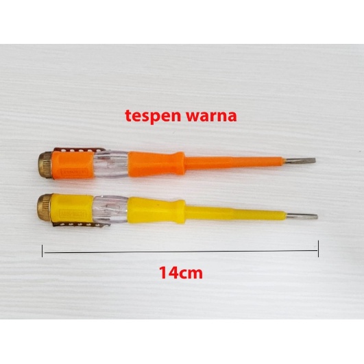 Jual obeng tespen warna panjang 14cm | Shopee Indonesia