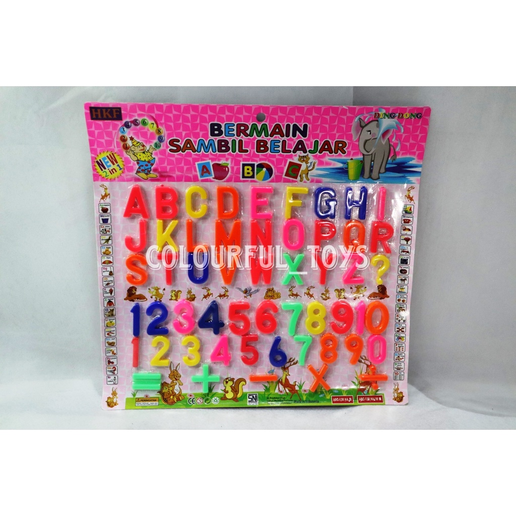 Jual MAINAN ANAK ALPHABET ANGKA / MENGENAL HURUF | Shopee Indonesia