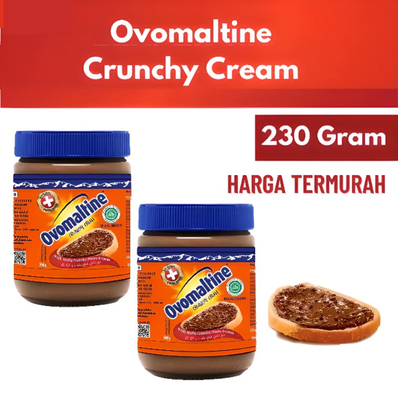 Jual Ovomaltine Crunchy Cream 230 Gram Selai Cokelat Crunhcy | Shopee Indonesia