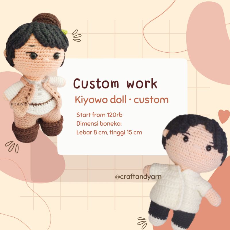 Jual Amigurumi custom boneka rajut orang | Shopee Indonesia