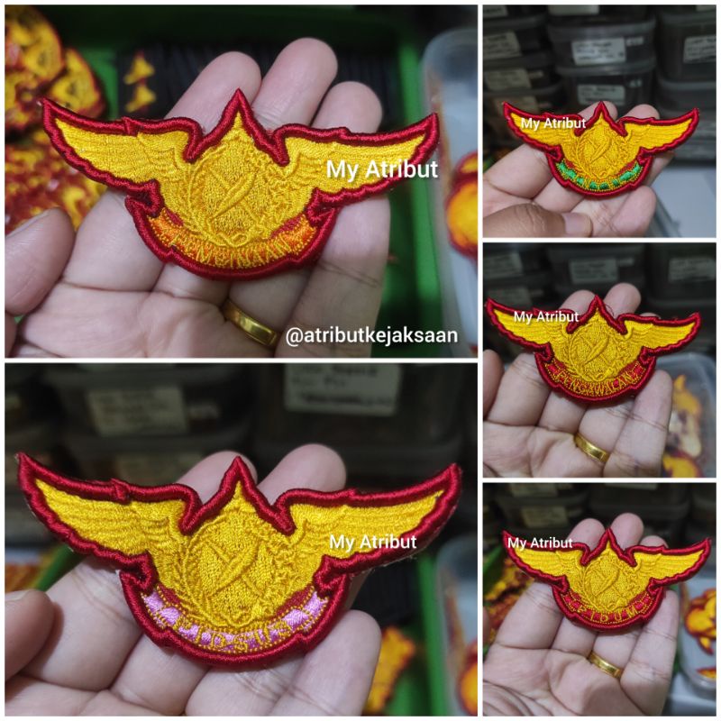 Jual logo bordir wing Pengawalan, Pembinaan, Pidum, Intel, pidsus ...