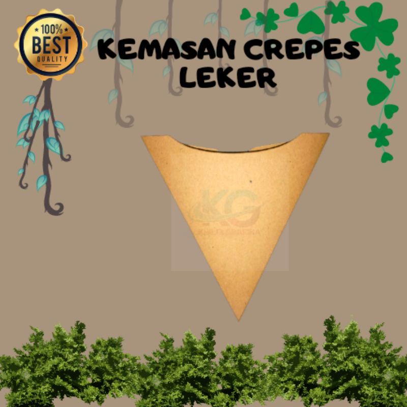Jual kemasan crepes leker, pegangan crepes, tempat makan crepes ...