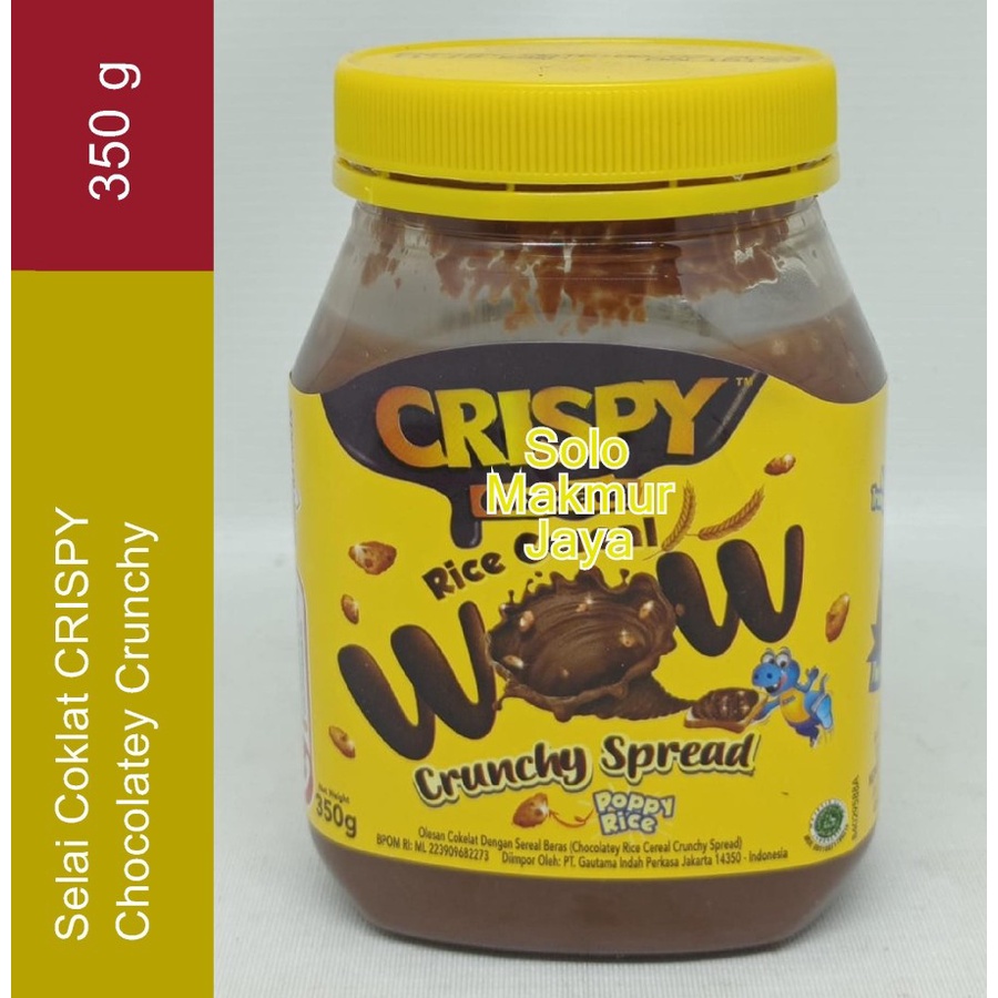 Jual Selai Coklat Cokelat CRISPY Chocolatey Crunchy Spread 350g 350 gr ...