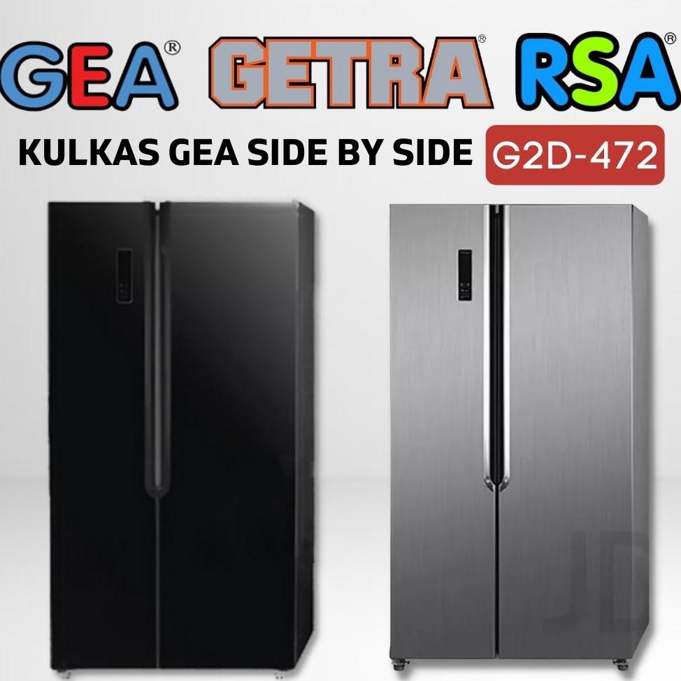 Jual AH KULKAS SIDE BY SIDE GEA G2D-472 INOX / BLACK KULKAS 2 PINTU ... Jual AH KULKAS SIDE BY SIDE GEA G2D-472 INOX / BLACK KULKAS 2 PINTU ...