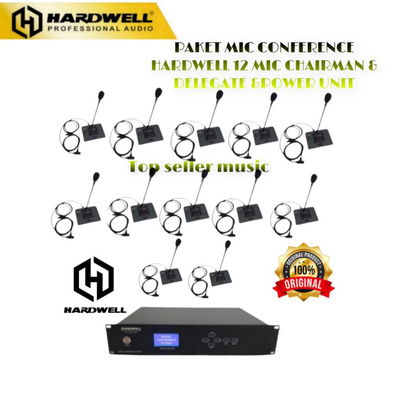 Jual PAKET MIC CONFERENCE / PAKET MIC RAPAT HARDWELL ORIGINAL ( 12 MIC ...