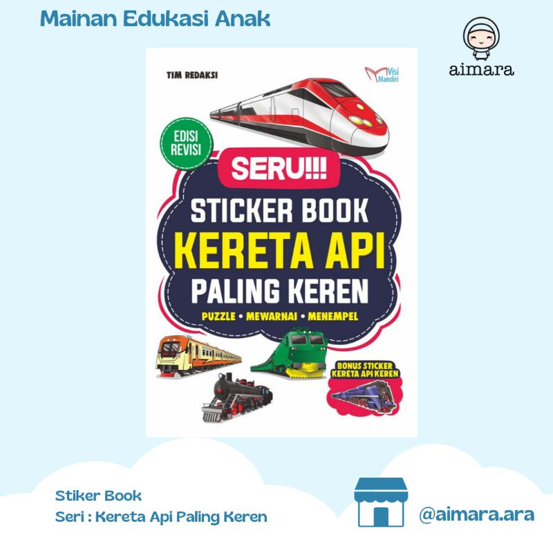 Jual Buku Anak-Stiker Book-Seru!!!! Stiker Book kereta Api Paling Keren | Shopee Indonesia