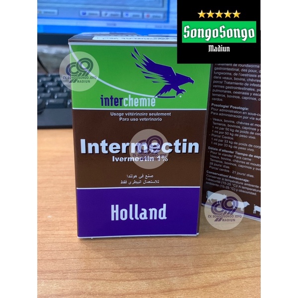 Jual INTERMECTIN 50ml Ivermect*n 1% Interch*mie /solusi untuk ...