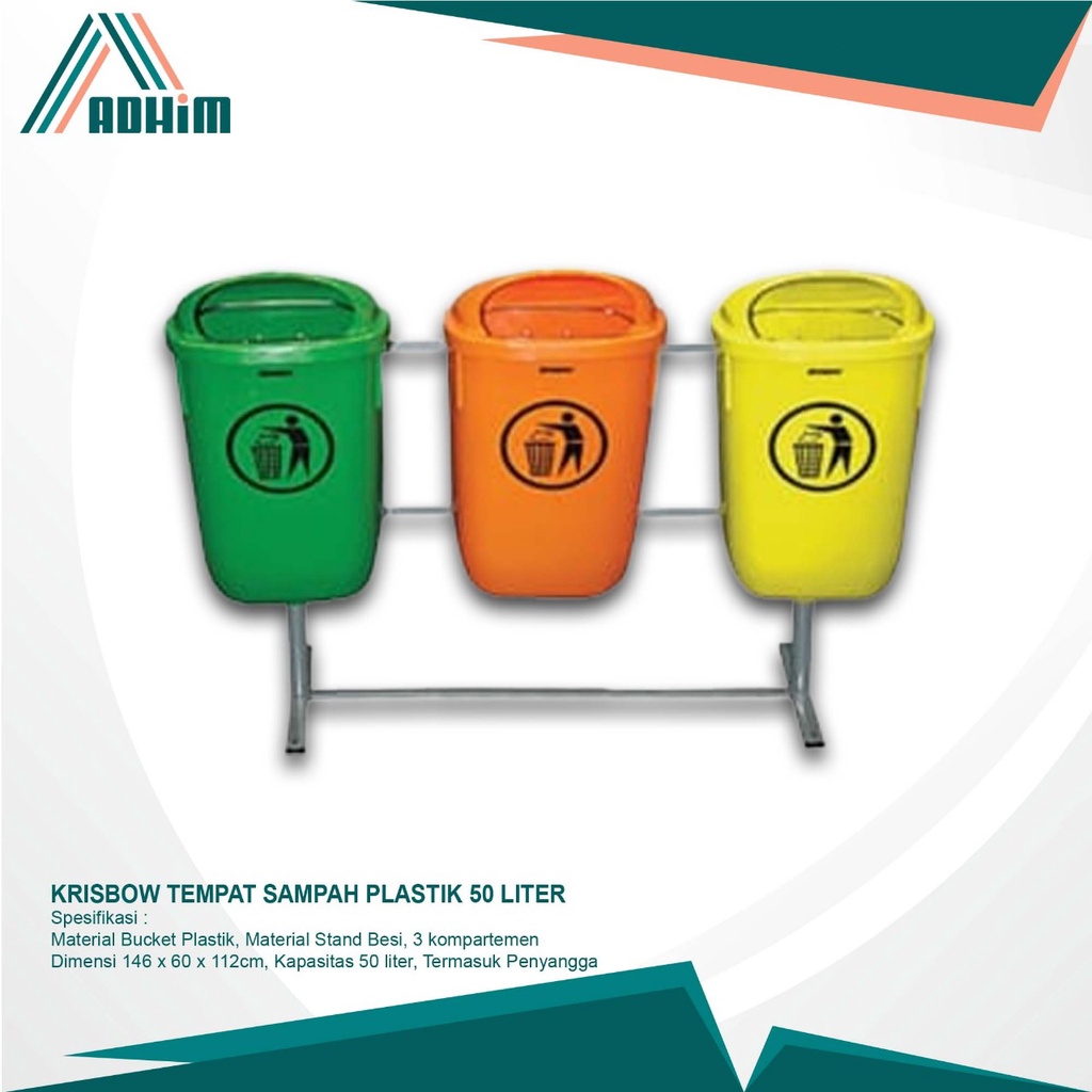Jual Krisbow 50 LITER Tempat Sampah Outdoor | Shopee Indonesia