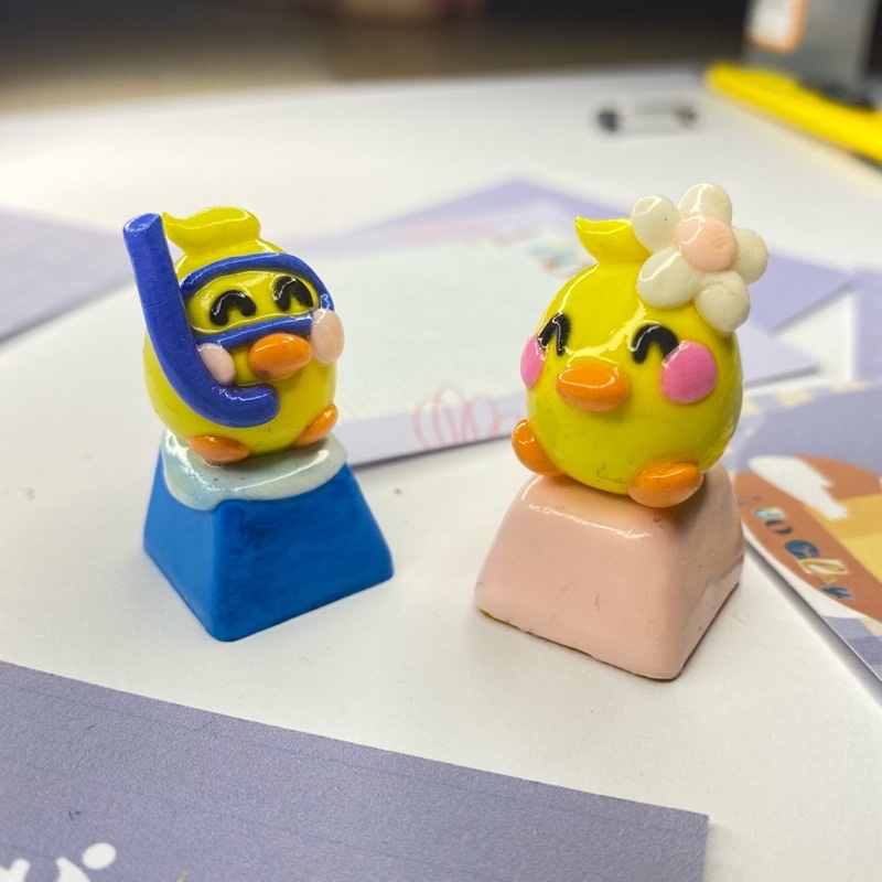 Jual Artisan Keycap Air Dry Clay Handmade | Keycaps R4 | Cute Duck ...
