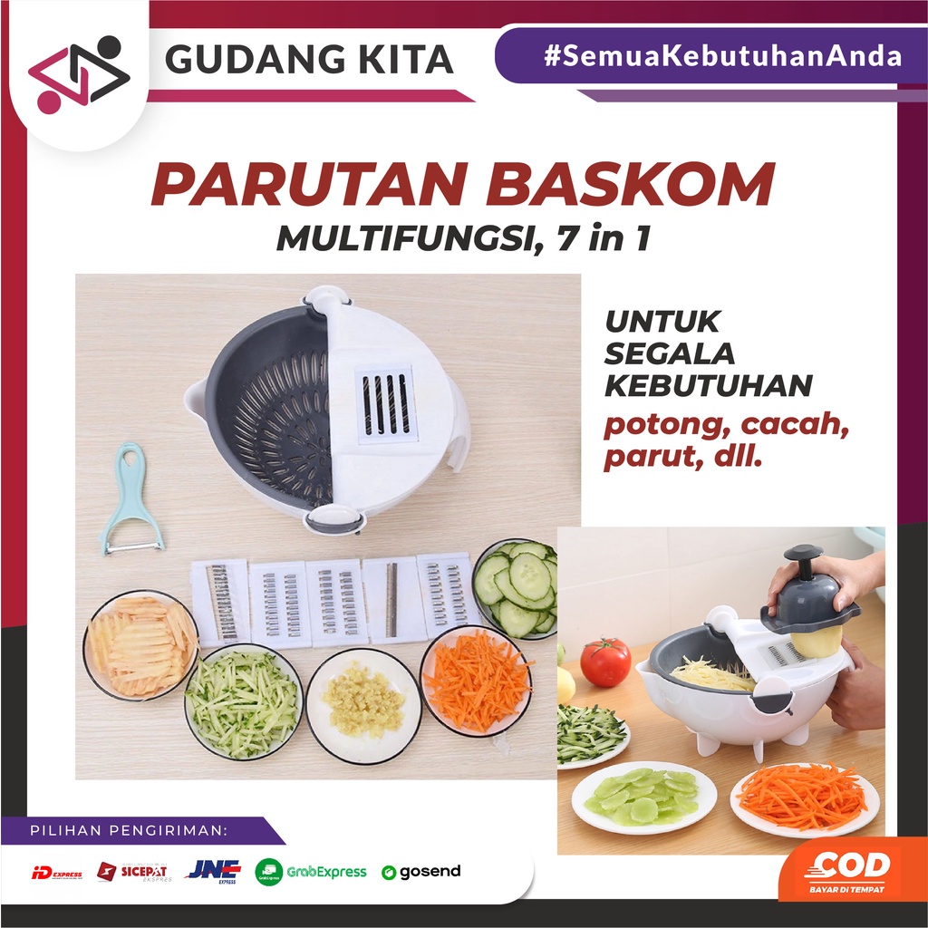 Jual ALAT PEMOTONG SAYURAN PARUTAN SARINGAN MULTIFUNGSI SERBAGUNA ...