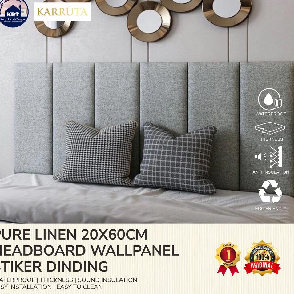 Jual Terbaru Pure Linen 60cm x 20cm | Headboard Wallpanel 3D Stiker ...