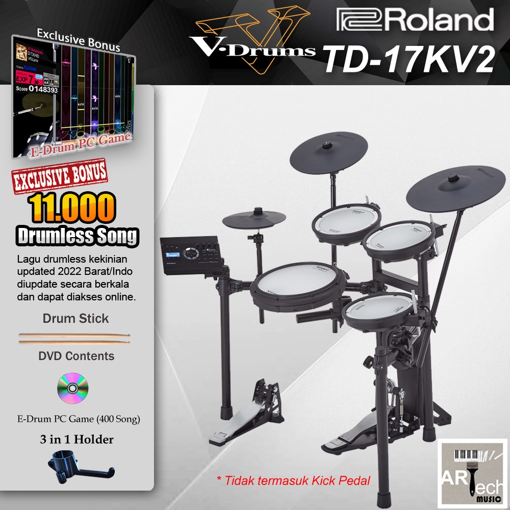 Jual Drum Elektrik Roland TD 17KV2 + Rack MDS-COM / TD17KV2 / TD17 KV2 | Shopee Indonesia