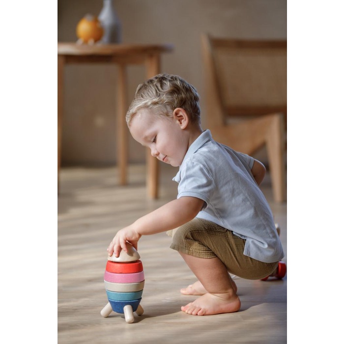 Jual PlanToys - Stacking Rocket (Orchard) | Shopee Indonesia