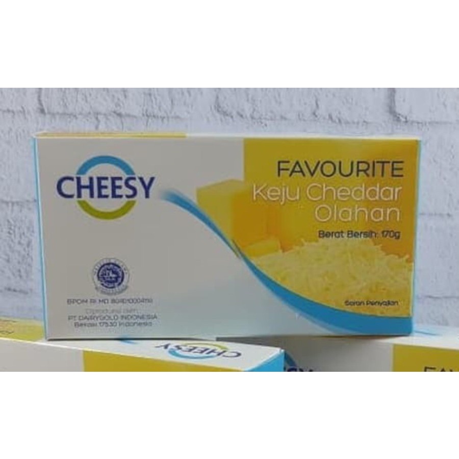 Jual Cheesy Favourite 170gr Cheddar Cheese Olahan Keju | Shopee Indonesia