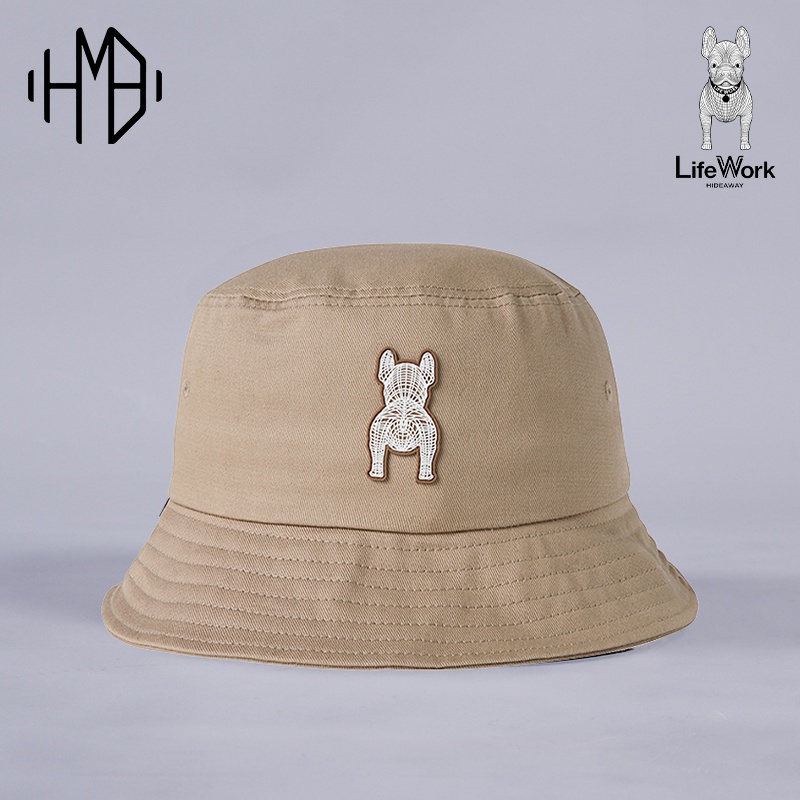 Jual Life Work Korea Mini Radog Bucket Hat Beige Lifework | Shopee Indonesia