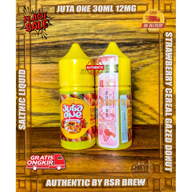 Jual JUTA ONE 30ML 12MG STAWBERRY GLAZED DONUT AUTHENTIC BY RSR BREW X ...