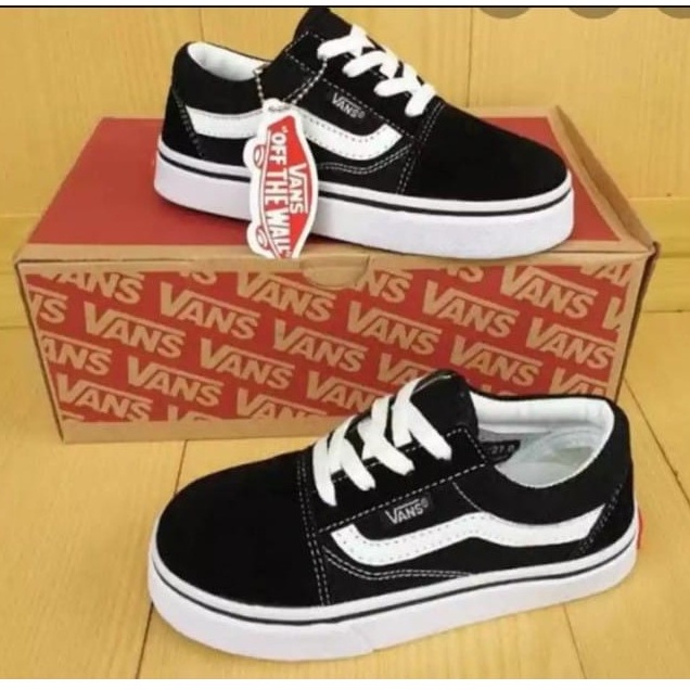 Jual sepatu old skool anak vans warna hitam model tali/sepatu anak laki ...