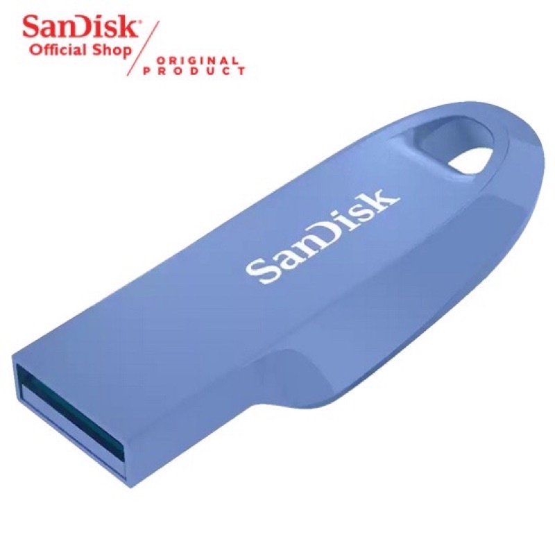 Jual SanDisk CZ550 Ultra curve usb blue flashdisk | Shopee Indonesia