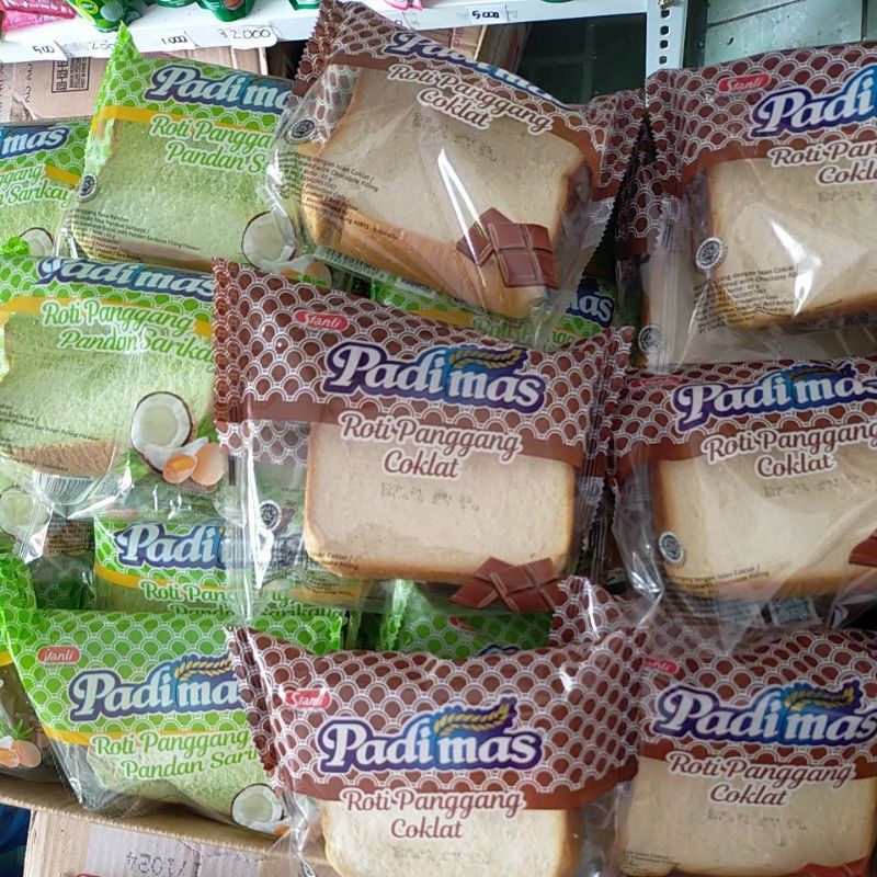 Jual padi mas roti panggang 2000an 65 gram | Shopee Indonesia