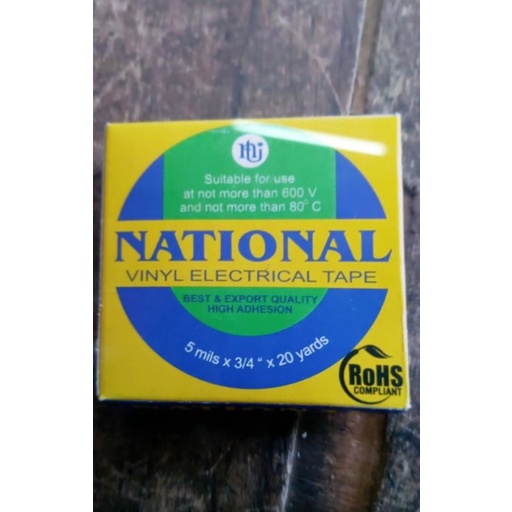 Jual ISOLASI NATIONAL ISOLASI BAN LAKBAN KABEL LISTRIK 3/4 INCH ...