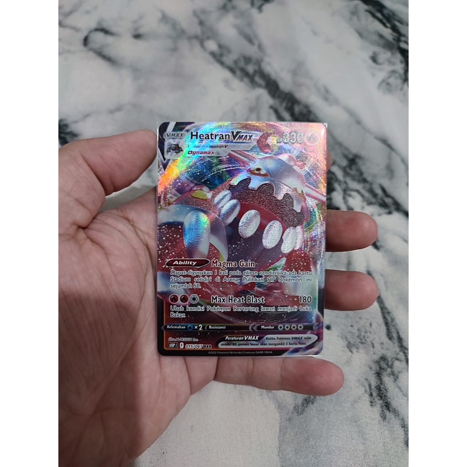 Jual Kartu Pokemon TCG Heatran VMax RRR Original Indonesia V Fire ...