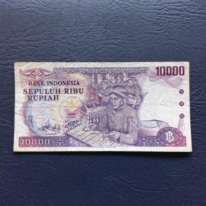 Jual Uang kuno 10000 rupiah emisi tahun 1979 seri gamelan (DJ of Java ...