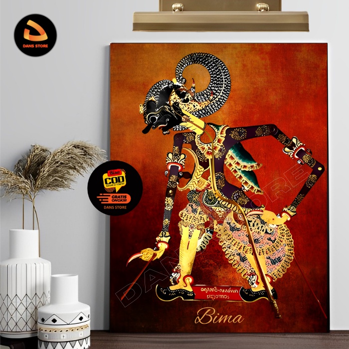 Jual Poster Wayang Bima Werkudara Bratasena Bimasena Untuk Hiasan ...