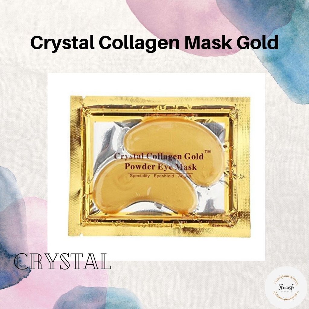 Jual Masker Mata Gold Eye Crystal Collagen Mask Emas 24 K Eyemask ...