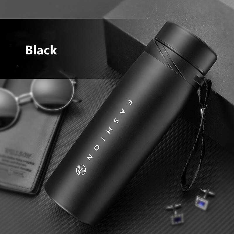 Jual Botol Minum Thermos Hitam Stainless Steel Termos Tumbler Thumbler BPA Free / Tahan Suhu ...