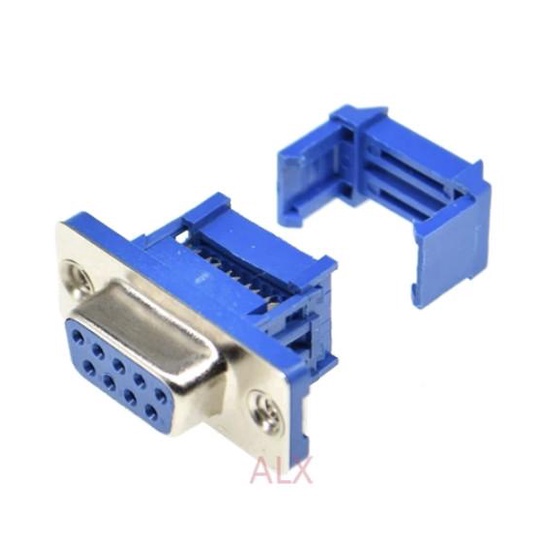 Jual DIDC9 DB9 female serial port Connector IDC crimp Type D-Sub RS232 COM | Shopee Indonesia