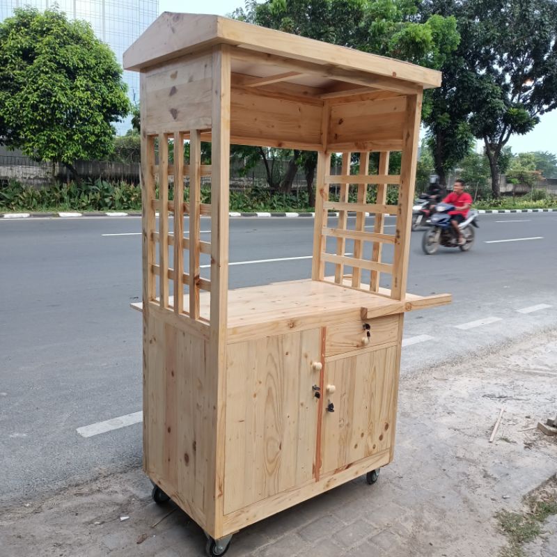 Jual gerobak usaha gerobak angkringan gerobak kayu jati Belanda ...