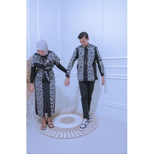 Jual Couple Rania Dress toraja hitam Couple prewedding Couple kondangan ...