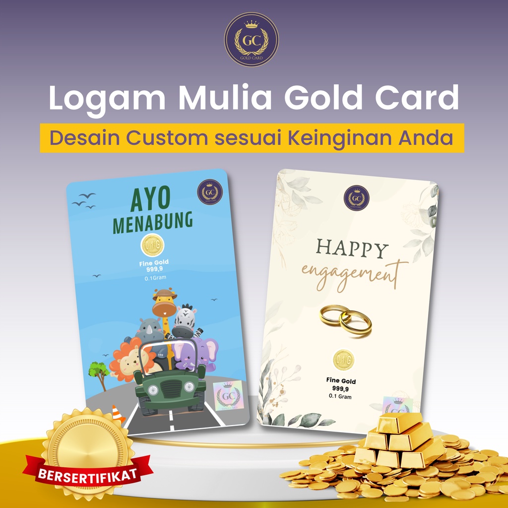 Jual Cetak logam mulia emas custom / Cetak logam mulia minigold custom ...