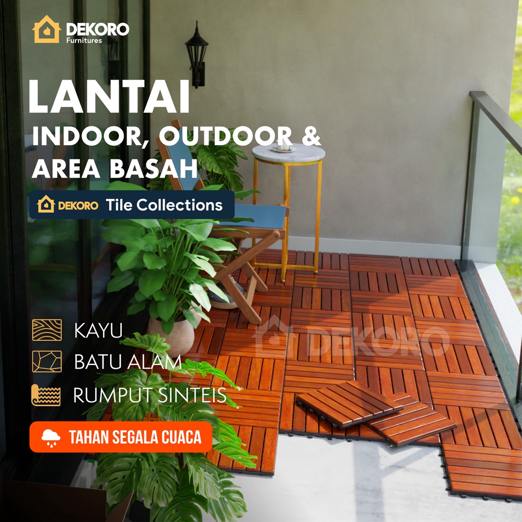 Jual Lantai Kayu Decking Tile Parket Outdoor Dekoro Tile Collections ...