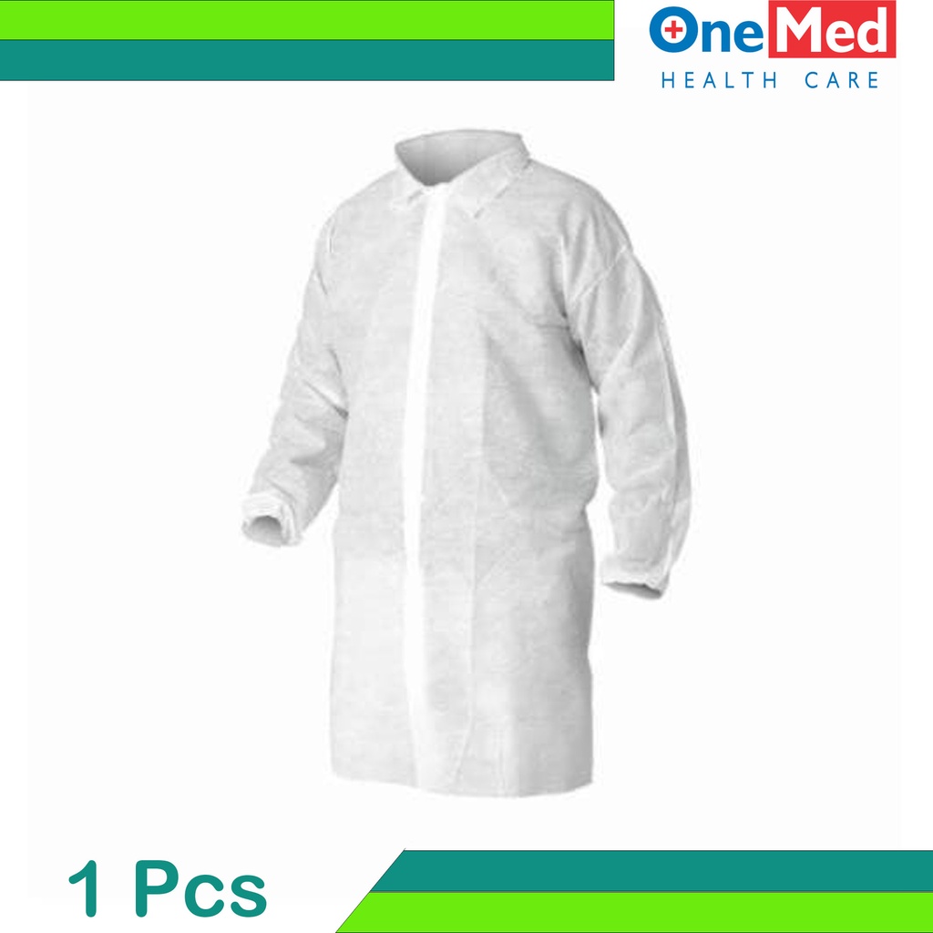 Jual Jas Lab Disposable Lengan Panjang Sekali Pakai Solid Pcs | Shopee ...