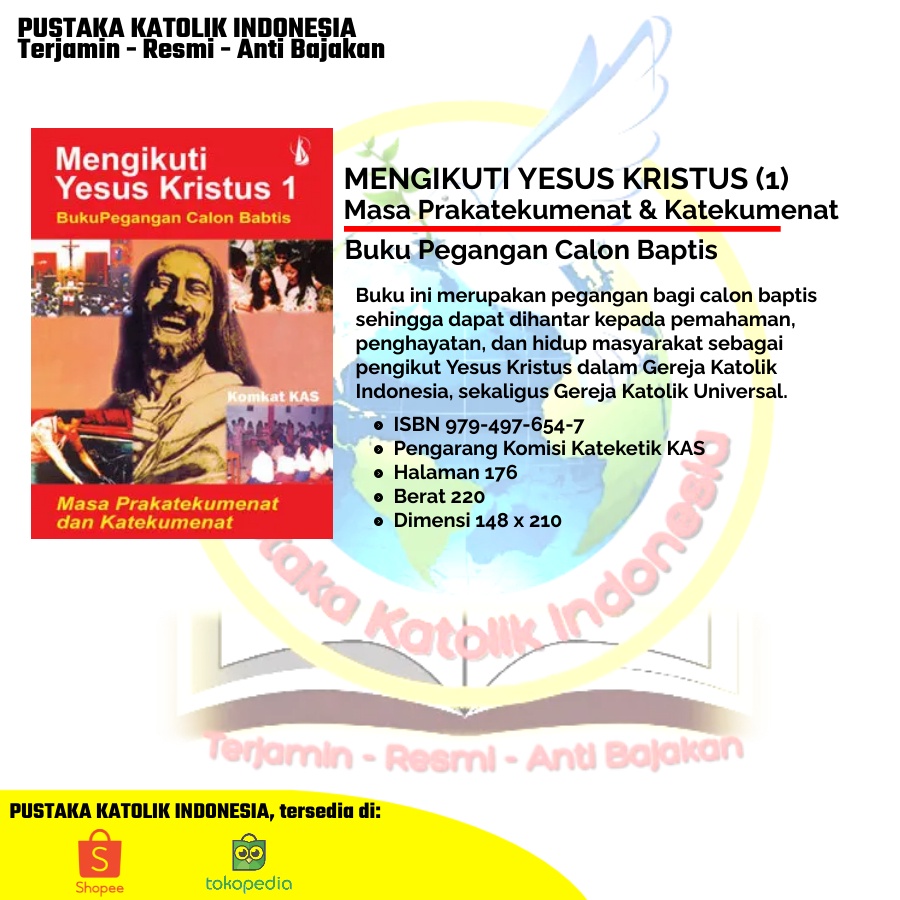 Jual MENGIKUTI YESUS KRISTUS 1, Buku Pegangan Calon Baptis, Masa Prakatekumenat dan Katekumenat ...