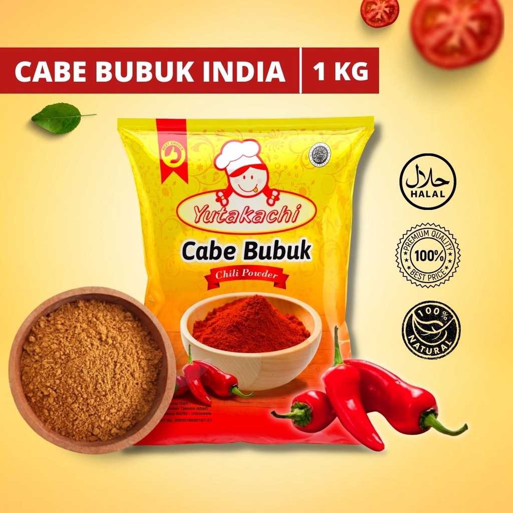 Jual Cabe Bubuk 1Kg Yutakachi / Chili Powder / Bubuk Cabai Kering ...