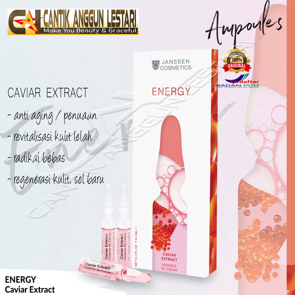 Jual JANSSEN ENERGY CAVIAR EXTRACT 7 X 2 ML AMPOULE / SERUM / AMPUL ...