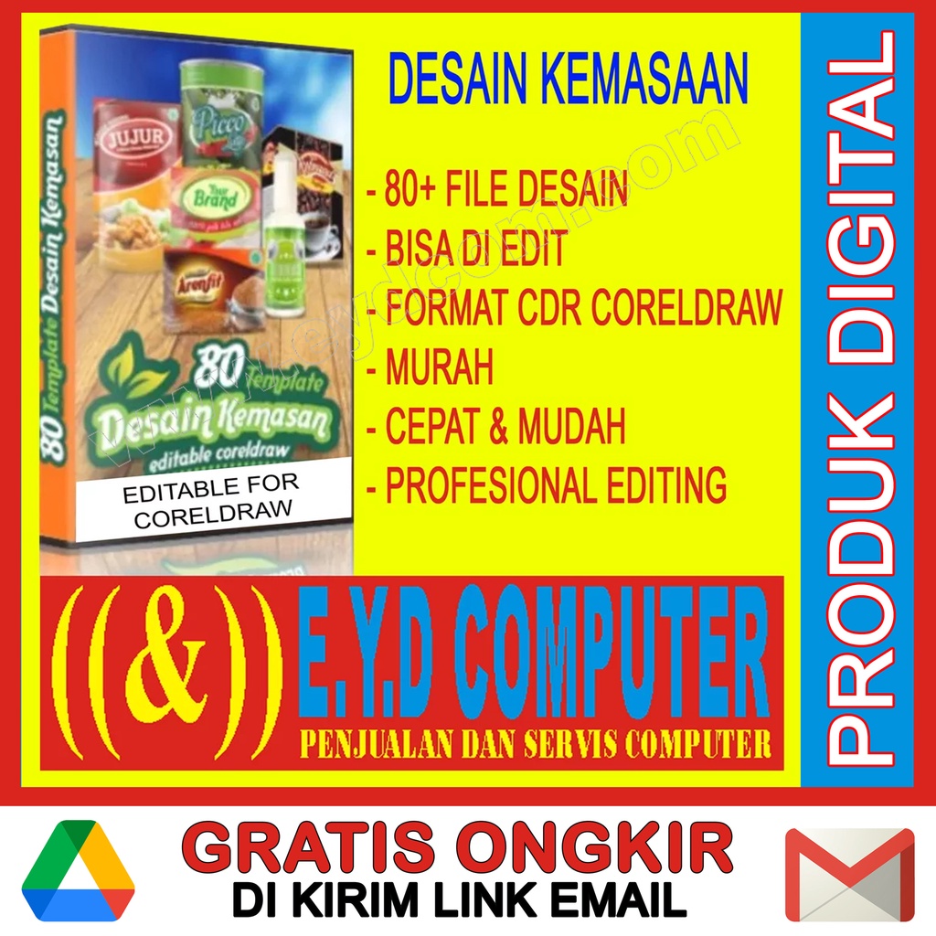 Jual DESAIN KEMASAN KOLEKSI TEMPLATE DESIGN GRAFIS KEMAS USAHA ...