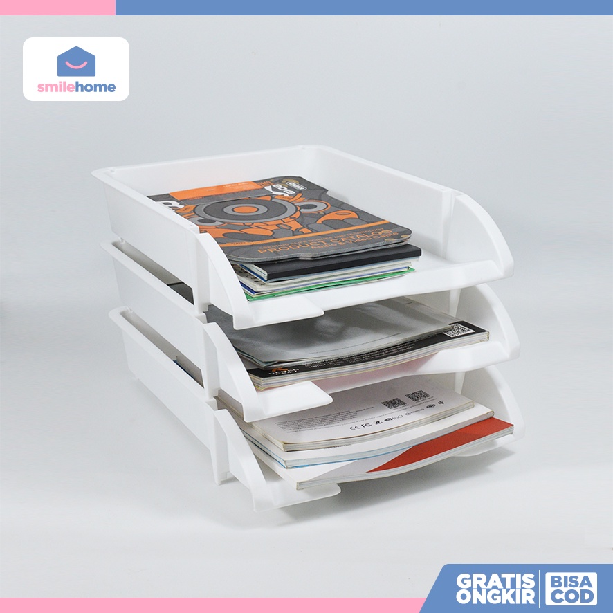Jual Rak Dokumen Kertas 3 Susun - Letter Document Tray | Shopee Indonesia