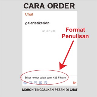 Jual STIKER STIKER NOMOR BALAP STICKER NAMA NOMOR BALAP STIKER RACING ...