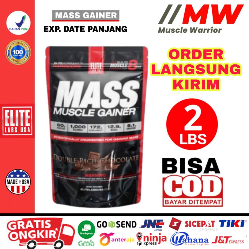 Jual Elitelabs Mass Muscle Gainer 2 Lbs Elite Labs Gainer 2 Lb ...