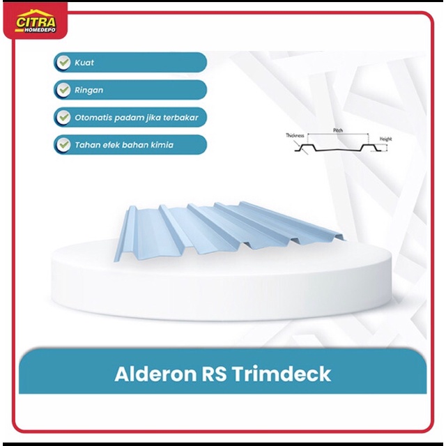 Jual Alderon Genteng Atap Upvc Tipe Trimdeck (Lebar Efektif 76.5 Cm ...