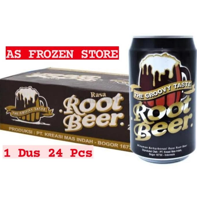 Jual Root Beer Groovy 330ml / Root Beer Kaleng 330ml 1 Dus 24 Pcs ...