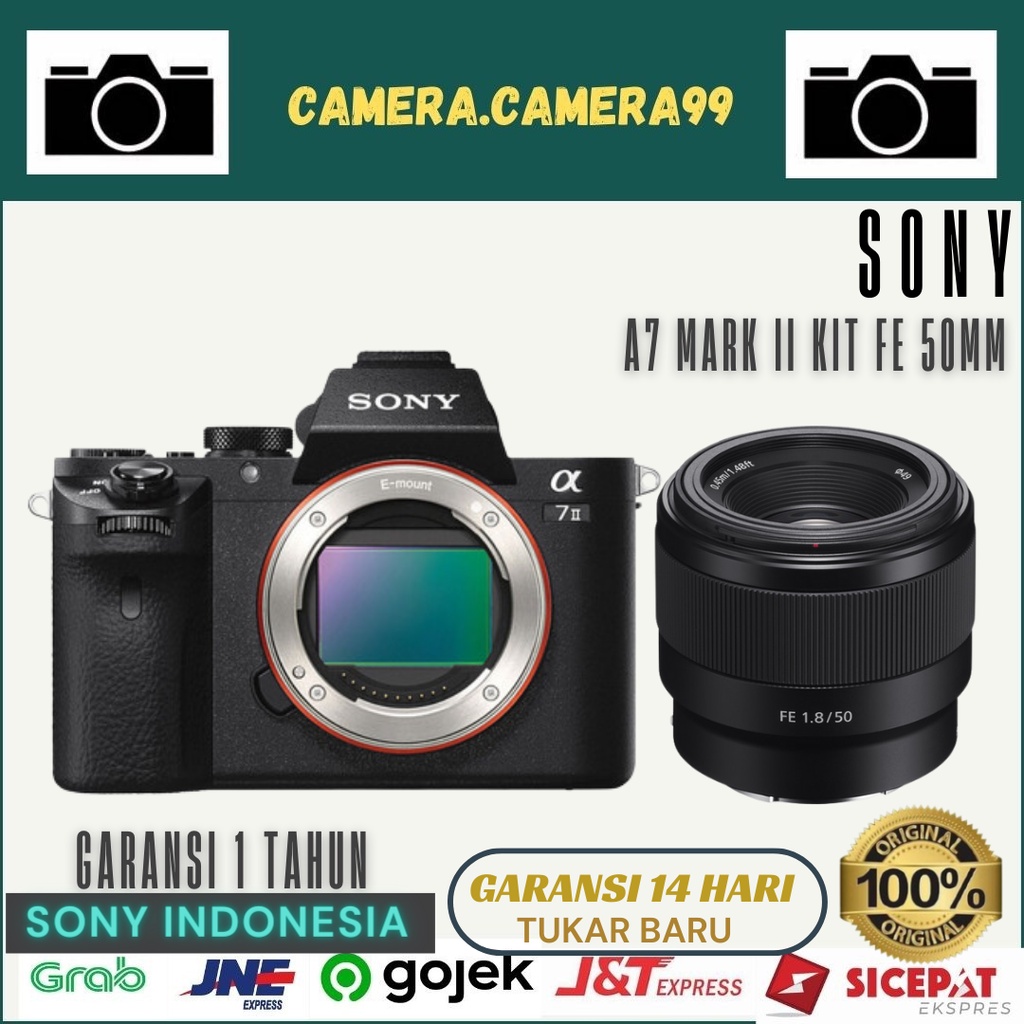 Jual Sony A7 Mark II Kit FE 50mm f1.8 | Shopee Indonesia